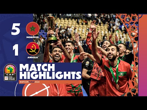 AFCON Futsal 2024 - Morocco 5-1 Angola l Final