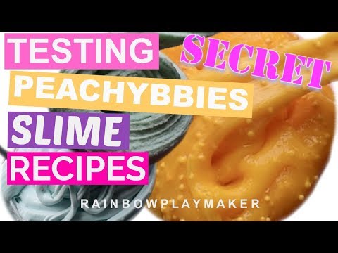 PEACHYBBIES SECRET DIY SLIME RECIPES!! CLOUD CREME SLIME RECIPE TESTING ...