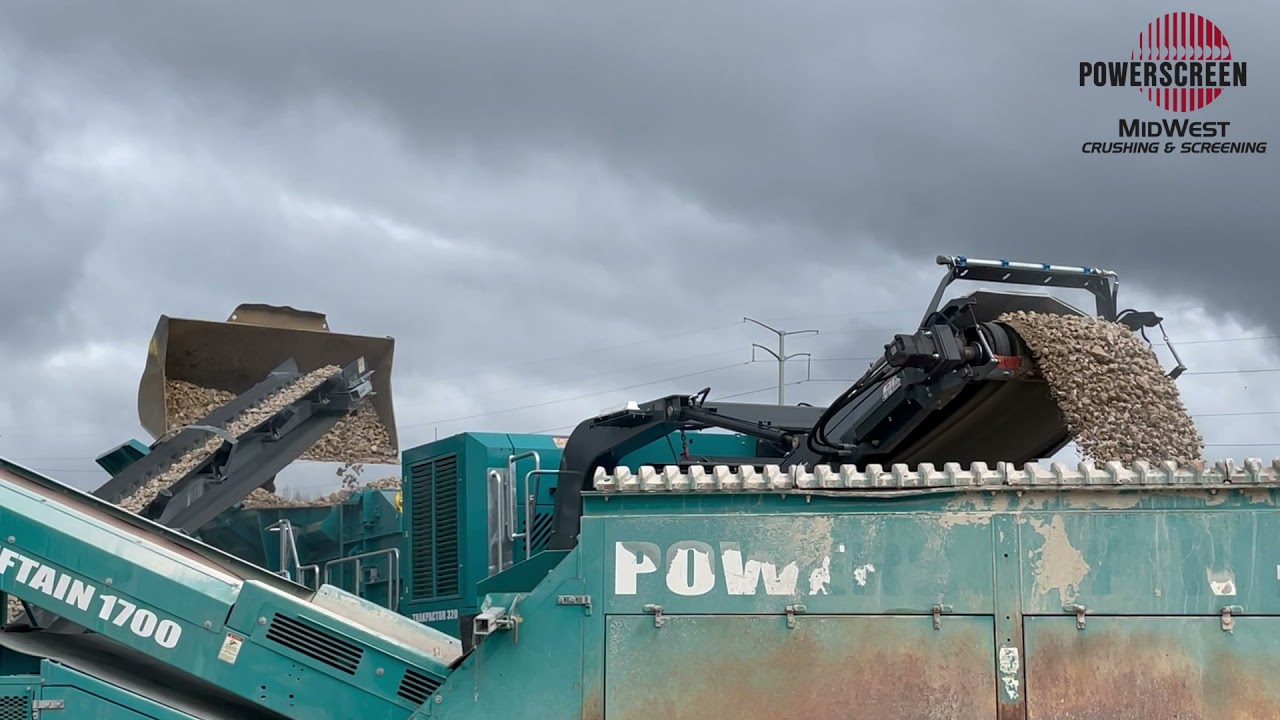 Making Limestone Chips with Powerscreen
