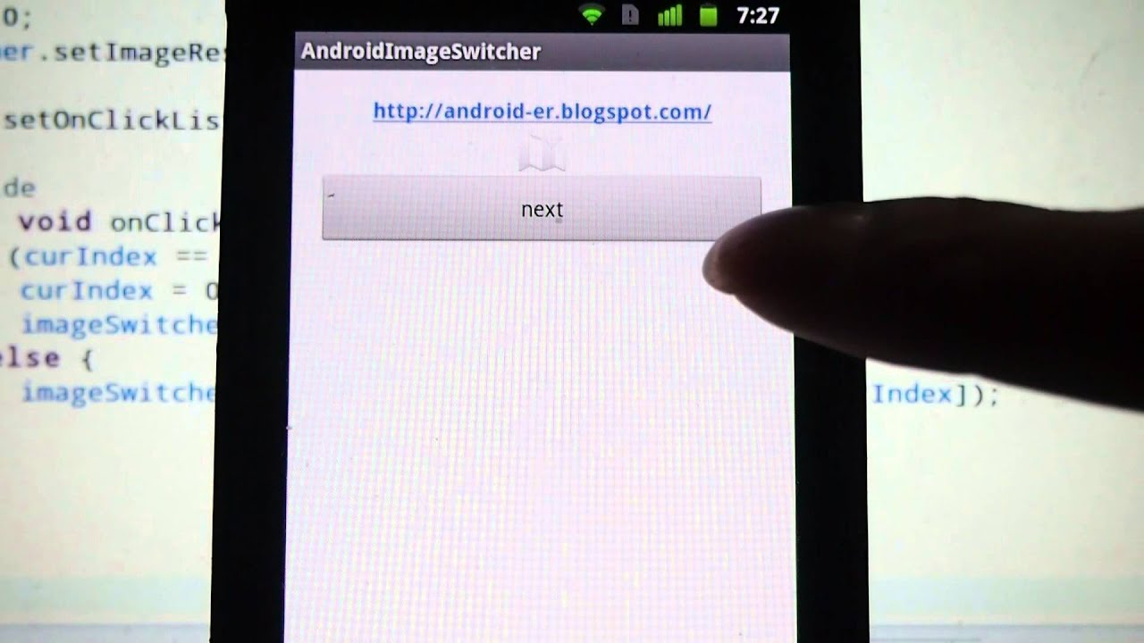 Android example: ImageSwitcher