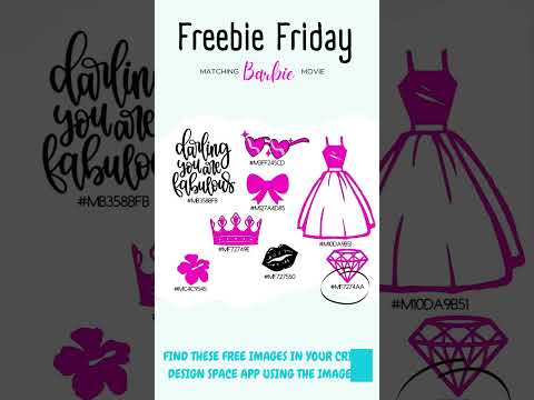 Free svg files for your cricut related to the Barbie Movie - Freebie Friday