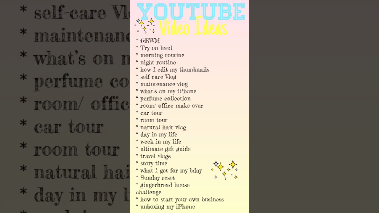🔥 20 + EASY YouTube Video Ideas For Growth in 2024! 🔥