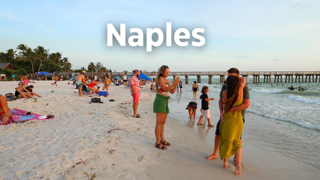 Naples Beach at Sunset, Naples, Florida