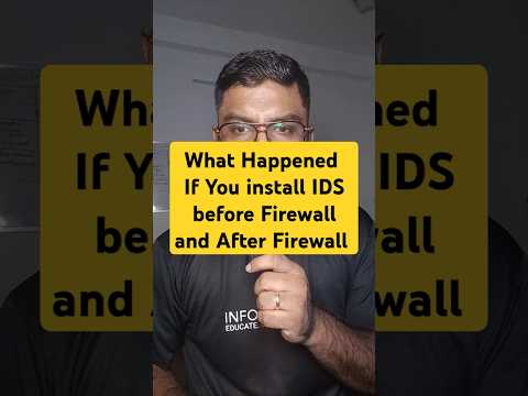 What happened IDS firewall before and After.