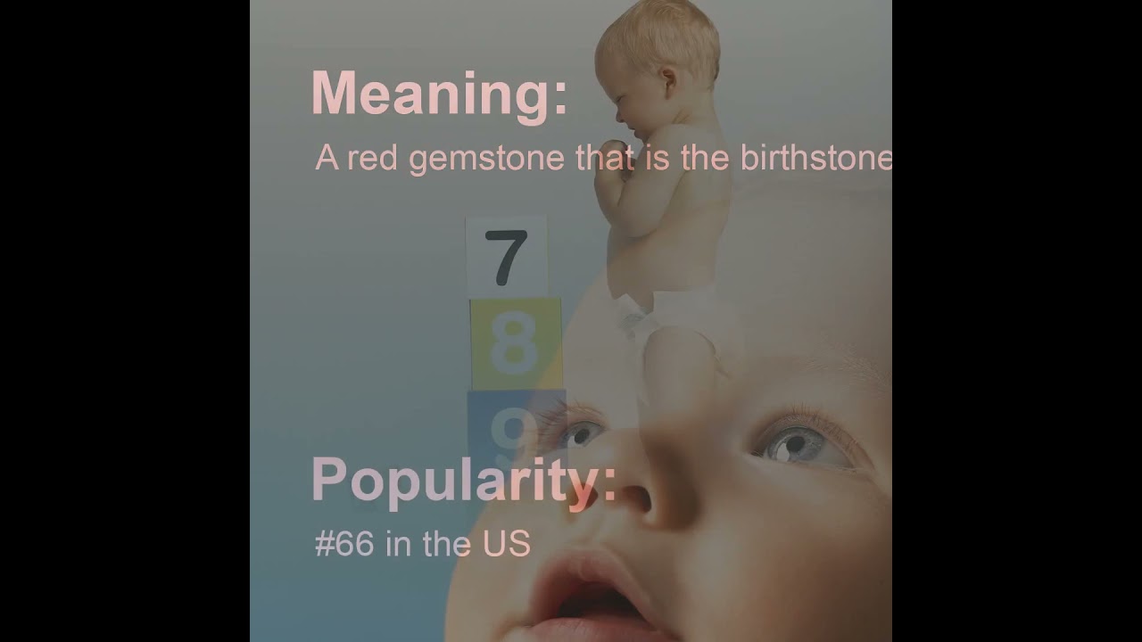 Ruby Baby Name Meaning, Origin and Popularity, by SleeplessParent.com