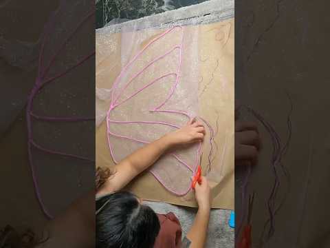 Diy Alas de hada🧚♀️ o mariposa 🦋 #tutorial #alas #diy #disfraz #halloween #hazlotumismo #shorts