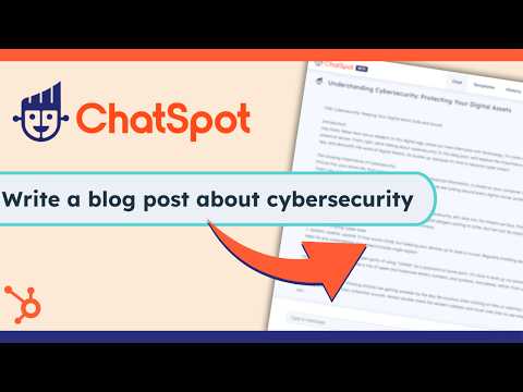 Writing A Blog Post Using ChatSpot | HubSpot AI