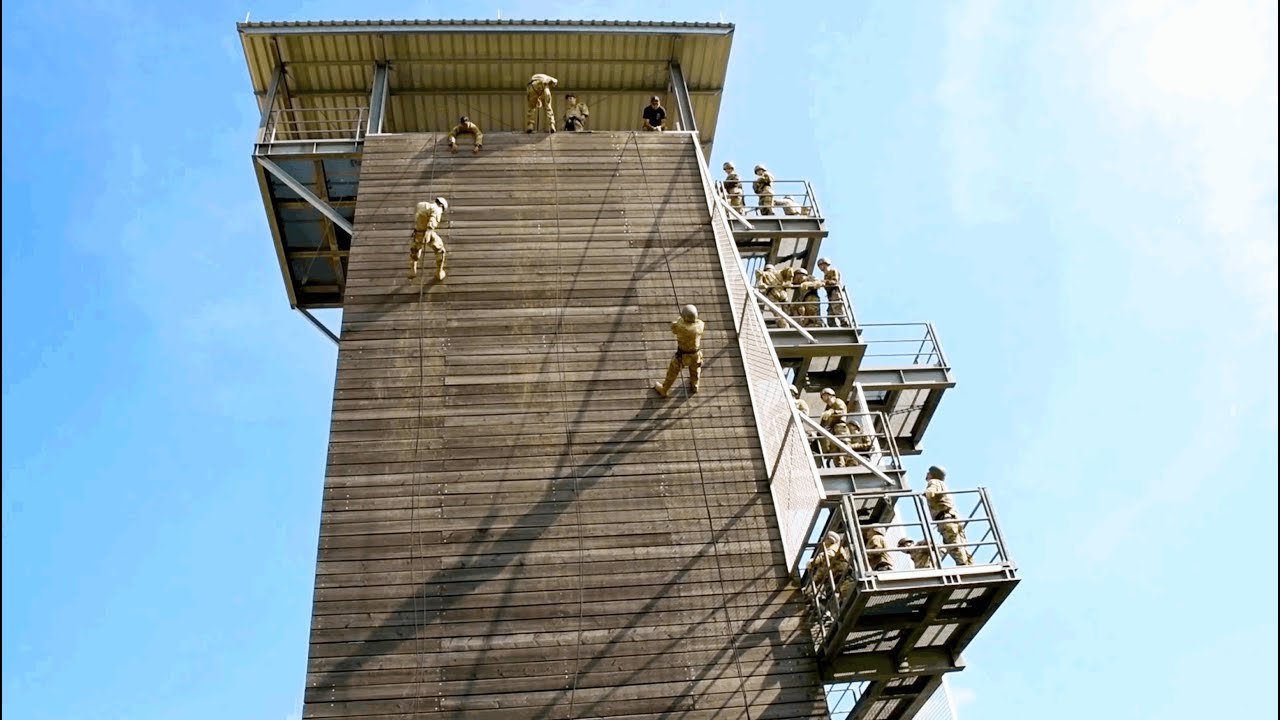 U.S. Soldiers assigned to various units from all over Europe Exercise Air Assault course at 7ATC