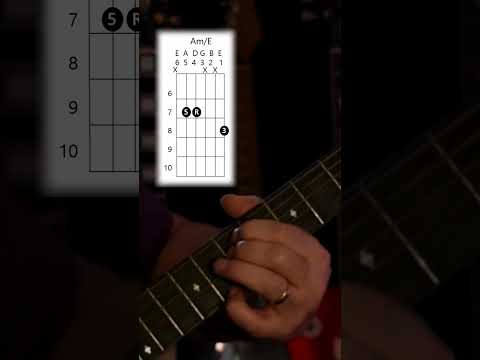 How to Play an Am 2nd inv triad A D and E strings