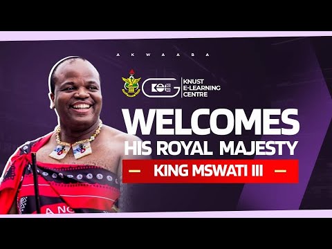 HIS ROYAL MAJESTY KING MSWATI III AT KNUST E-LEARNING CENTRE