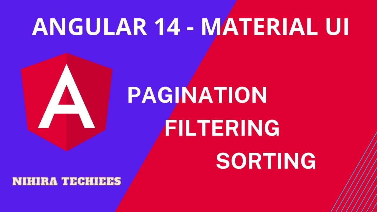 Angular 14 Material UI  ( dataTable with pagination + sorting + filtering + event handling)