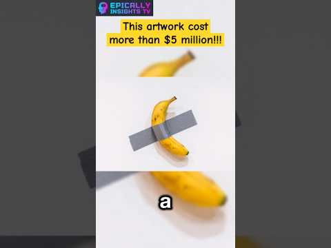 Art world gone wild: the banana that stole the show!🍌✨ #bananaart #artappreciation #comedian #shorts