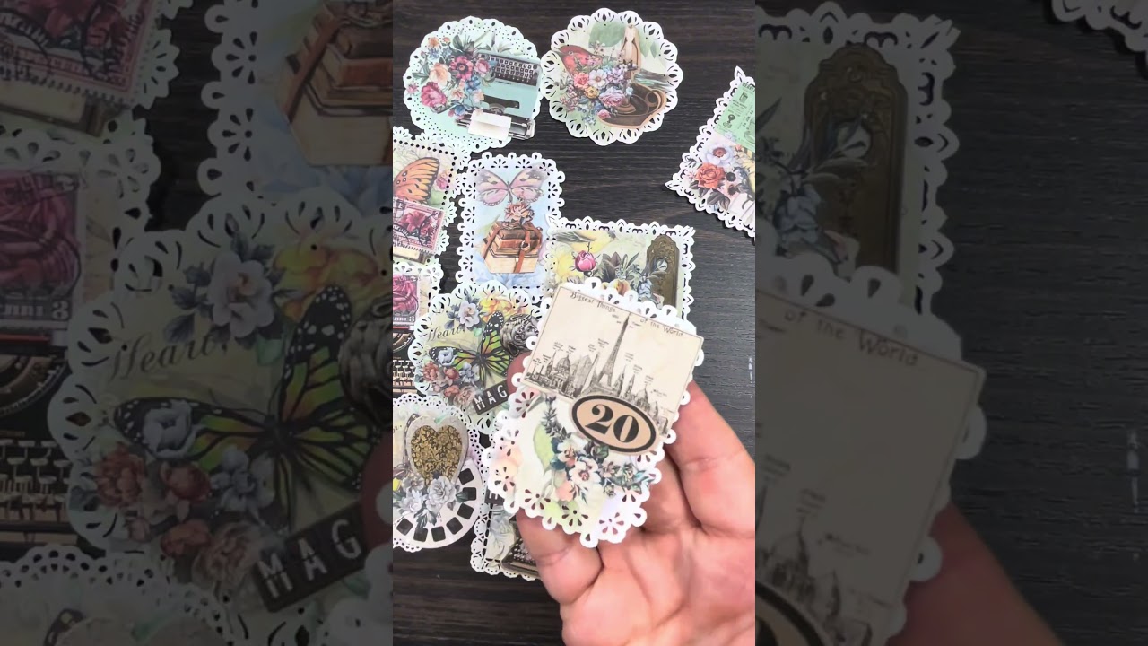 🌹☀️Simple & Fun Junk Journal Ephemera in 20 min Tutorial #shorts
