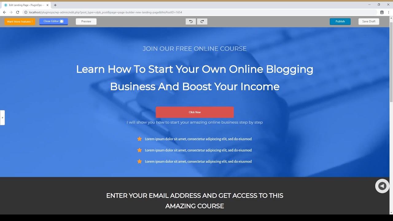Getting Started With PluginOps Landing Page Builder