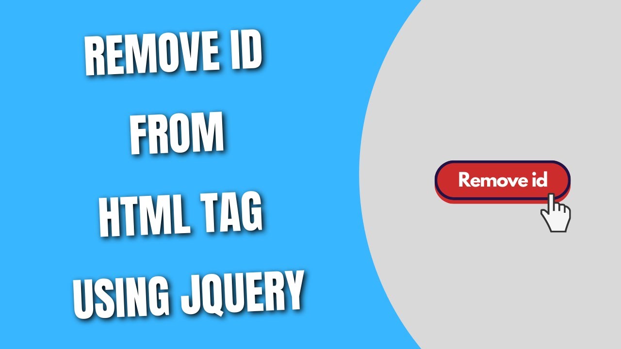 Remove id from HTML Tag with jQuery [HowToCodeSchool.com]