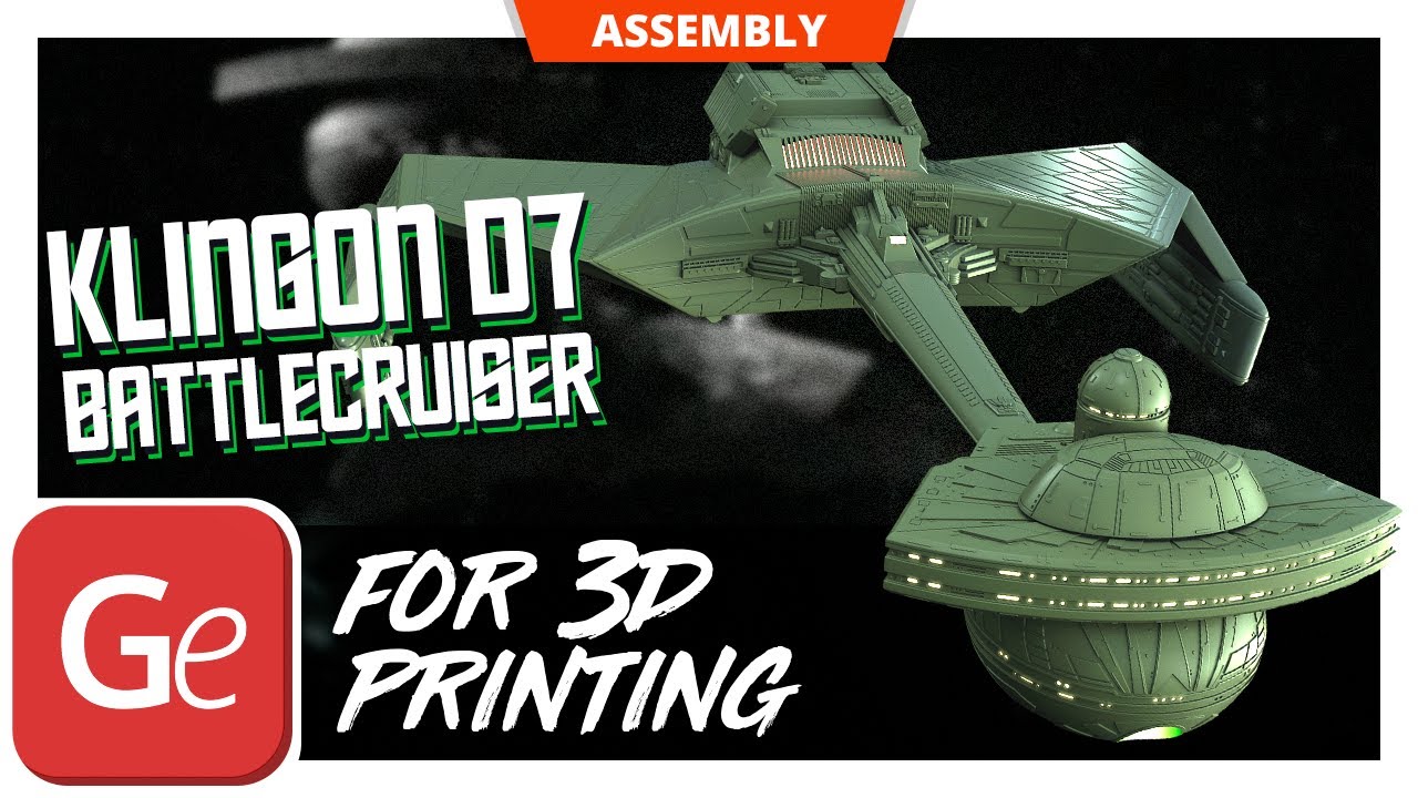 Klingon D7 Battlecruiser 3D Printing Model | Assembly by Gambody