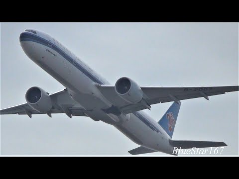 China Southern Airlines Boeing 777-300ER (B-2007) takeoff from KIX/RJBB (Osaka - Kansai) RWY 06R