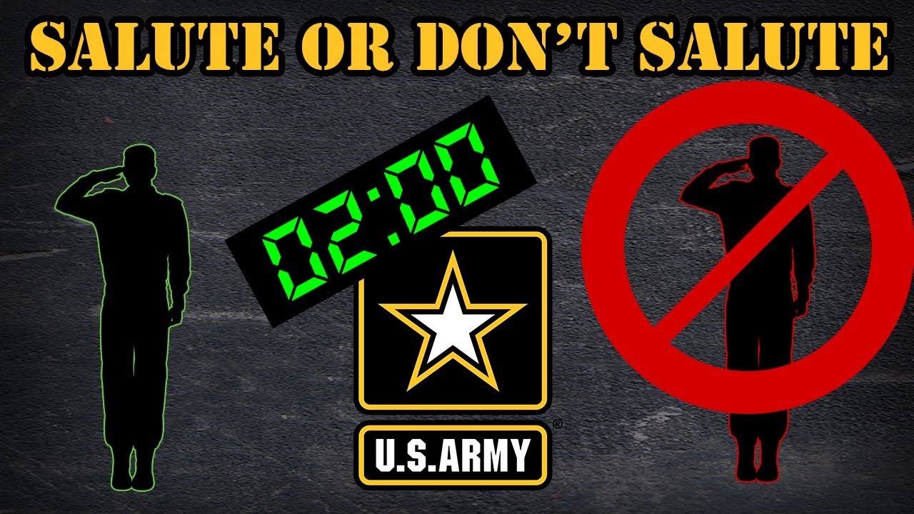 salute VS dont salute