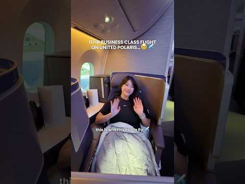 WHAT IT’S REALLY LIKE ON UNITED POLARIS BUSINESS CLASS ????✈️✨ #businessclass #unitedairlines #flight