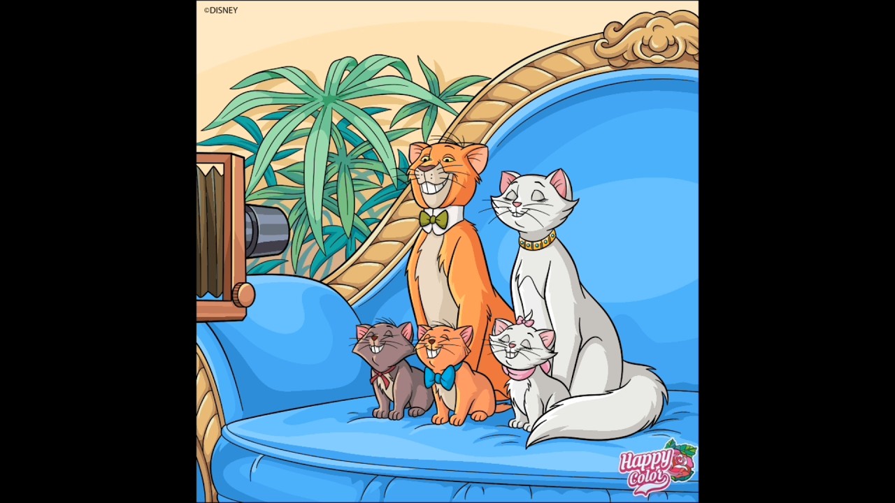 Happy Color Speedpaint: The Aristocats (1970) taking photos scene📸🖼#disney #aristocats #shorts