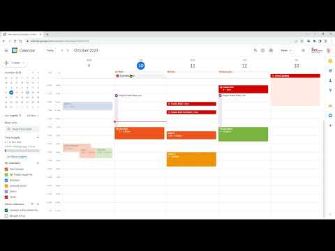 Setting your Work hours & Location in Google Calendar