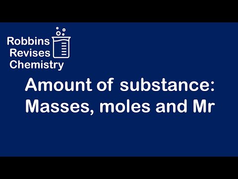 A-Level Chemistry Revision: Masses, moles and Mr