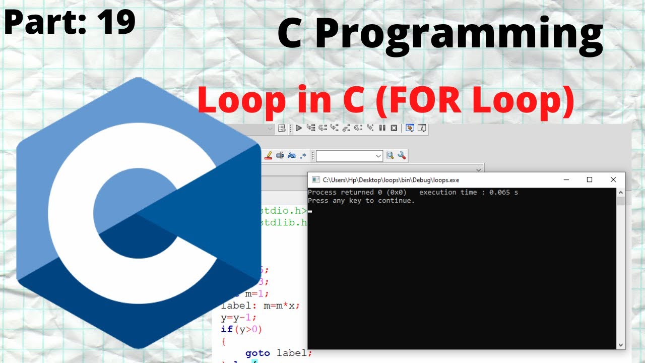 for loop in c programming | what is for loop? syntax and example | #forloop