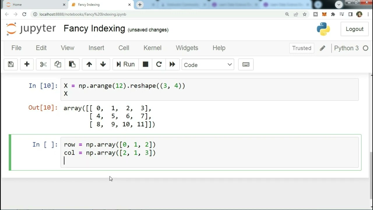 Fancy Indexing || Python || Numpy || Data Science || Machine Learning