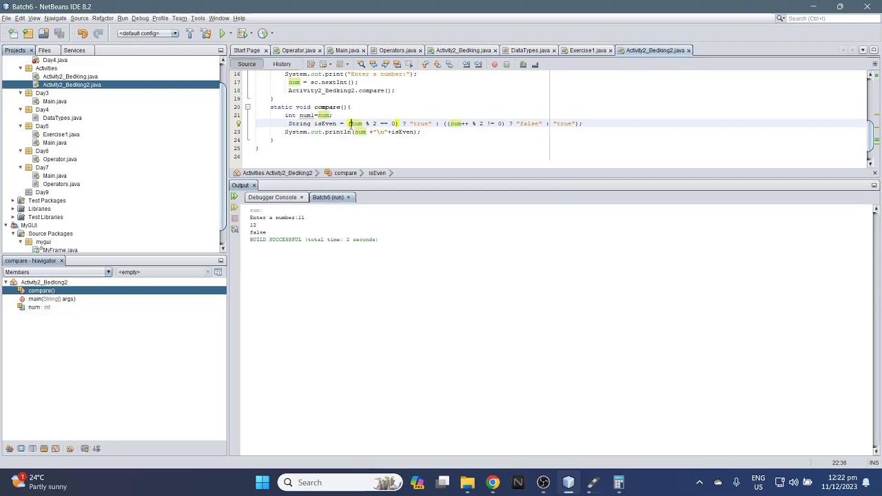 JAVA PROGRAMMING TESDA DAY 09