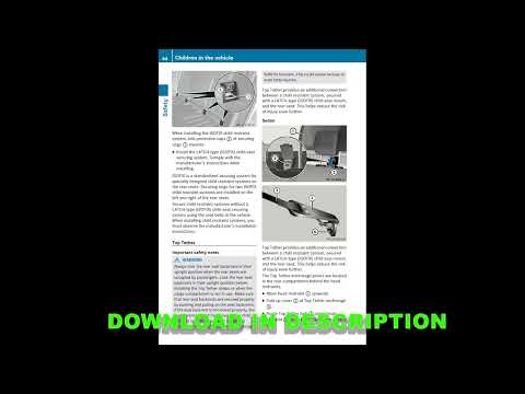 How to Use and Care for Your Mercedes Class E 2012 2023 – Owner’s PDF Manual with Tips | English