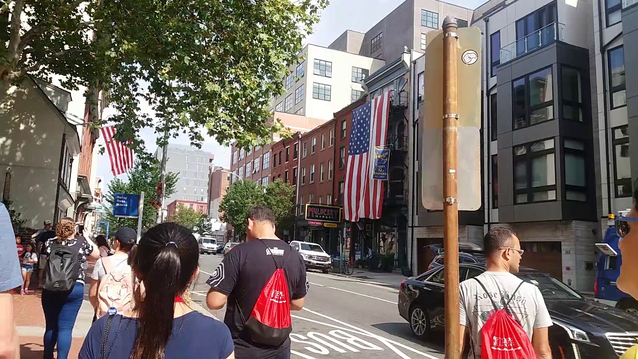 Frente da casa de Betsy Ross