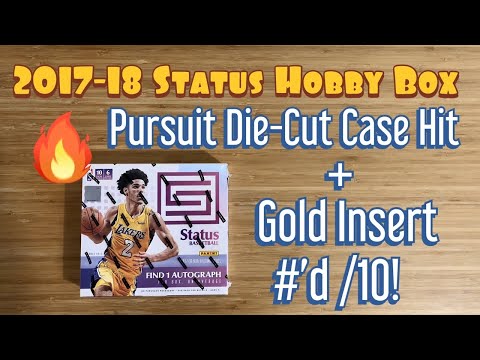 2017-18 Panini Status Basketball Hobby Box - PURSUIT DIE-CUT CASE HIT + GOLD INSERT #’d /10!