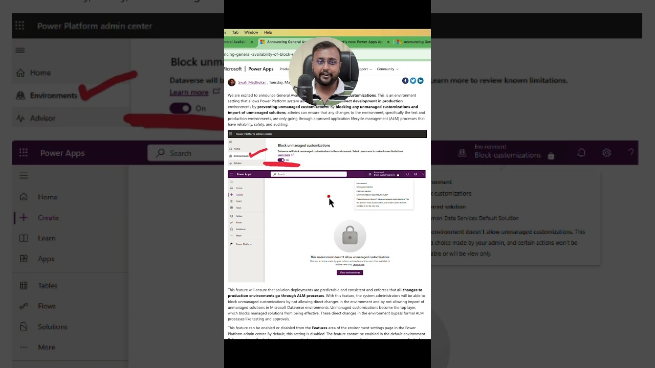 Power Platform Ga Update Block Unmanaged Customizations