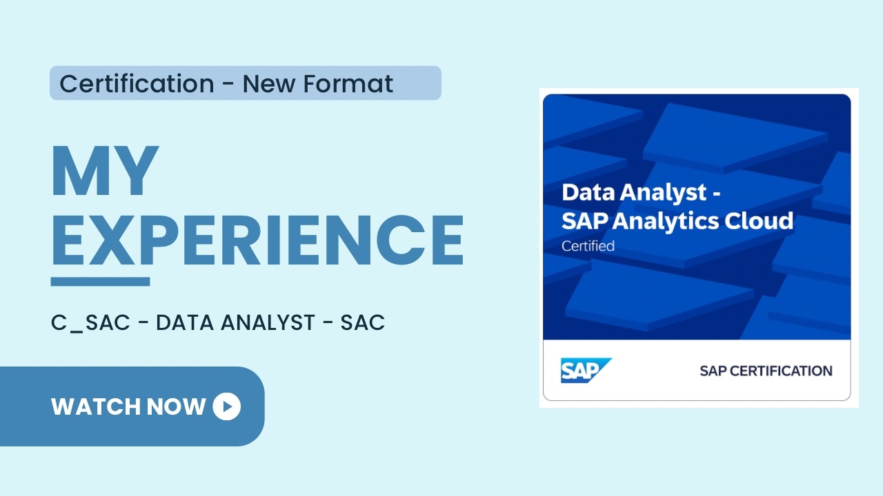 C_SAC | Data Analyst - SAP Analytics Cloud