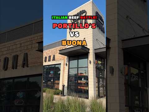 Portillo’s VS Buona: Chicago Italian Beef BATTLE!!! 🇮🇹🥩