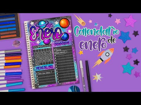 Cómo hacer tu CALENDARIO de ENERO - BULLET JOURNAL IDEAS