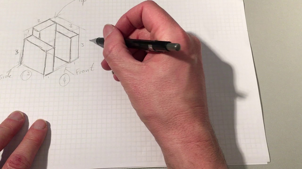 Isometric drawing stage 3 orthographic converting