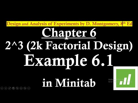 2k Factorial Design in Minitab | 2^3 Factorial Design | Main Effects Plot | DoE Example 6.1