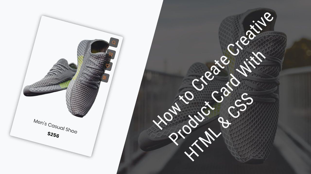 How to create Creative Product Card with HTML and CSS