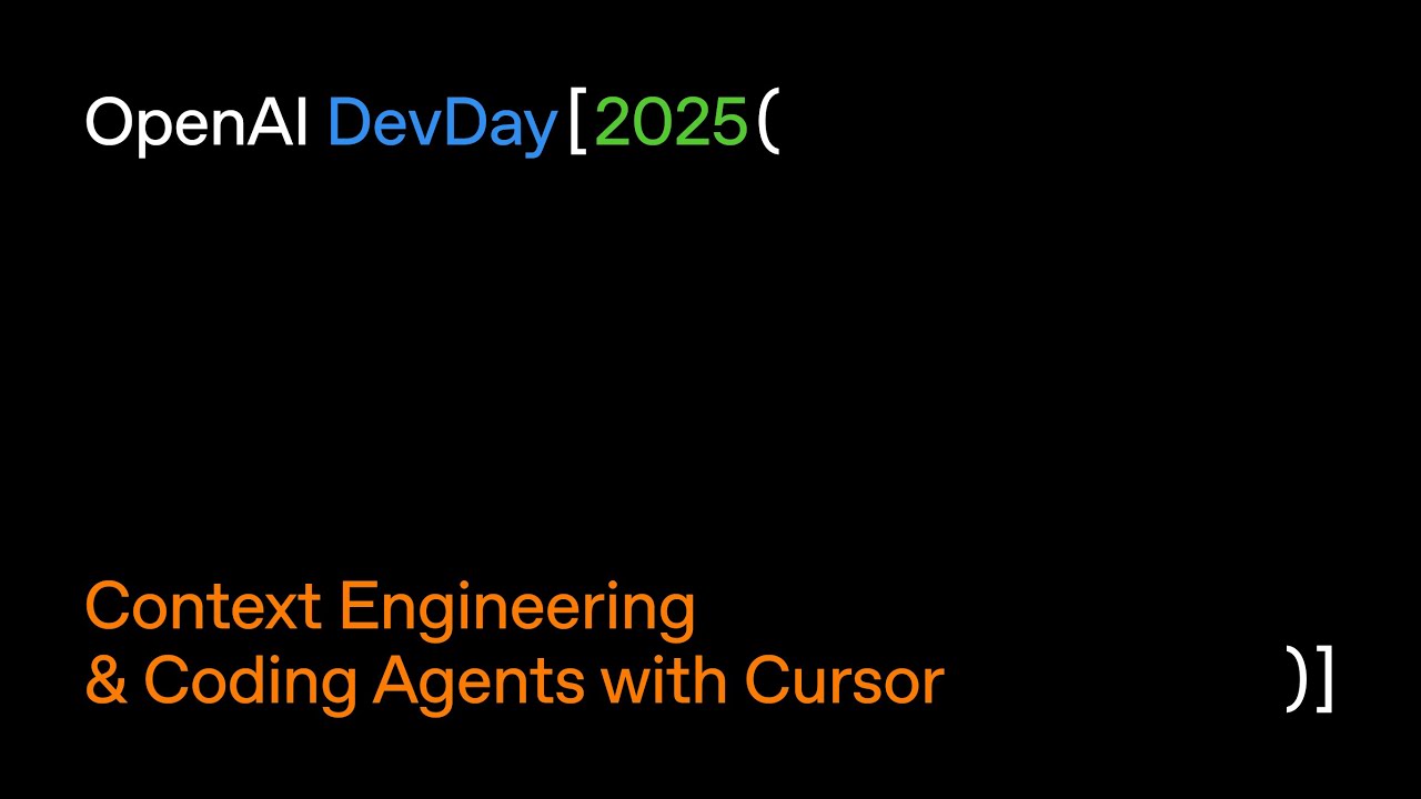 Context Engineering & Coding Agents with Cursor