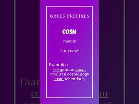Greek Prefixes - Cosm #shorts
