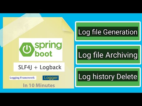 How to implement Logging in Springboot using Logback | Rolling file | Max History delete log file