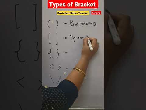 Different Types of Brackets | Important | #shorts #brackets