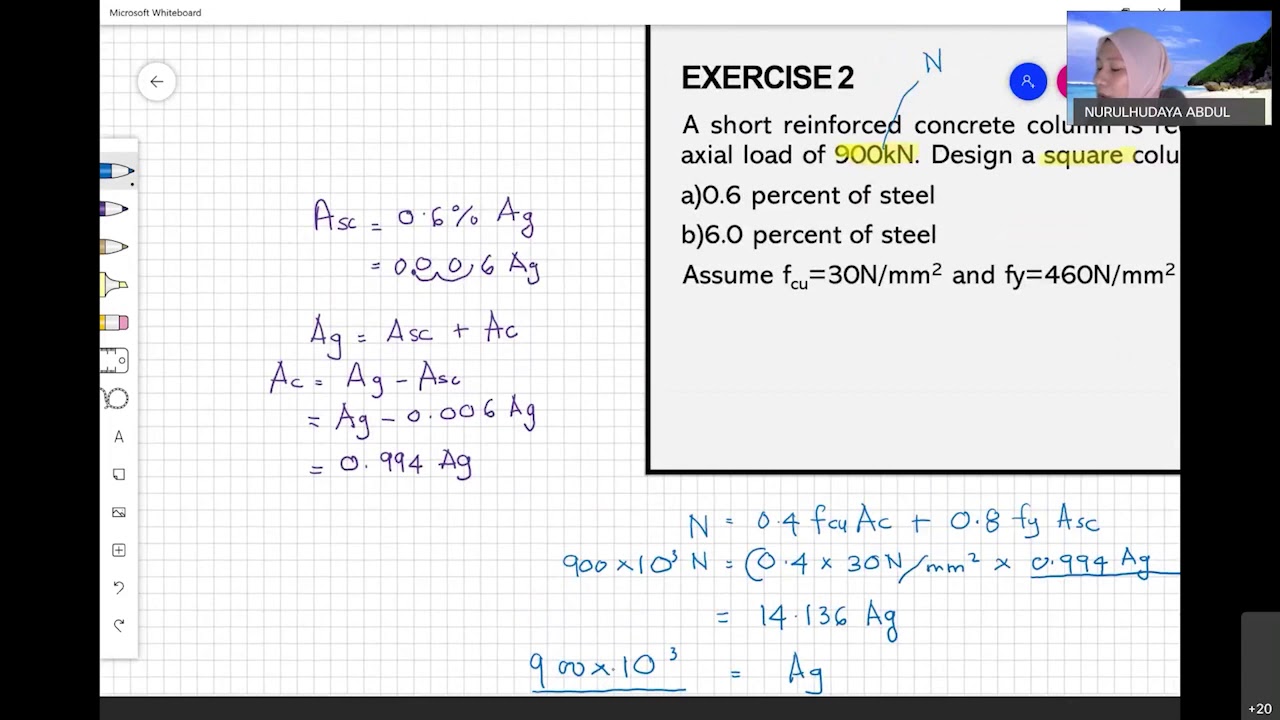 Reinforced Concrete Column Design (Exercise 2)