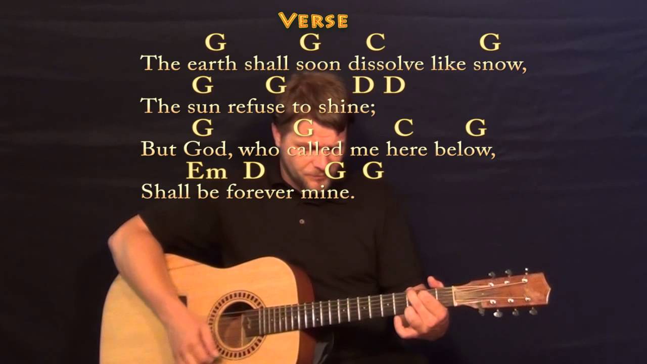 Amazing Grace (Hymn) Strum Guitar Cover Lesson in G with Chords/Lyrics