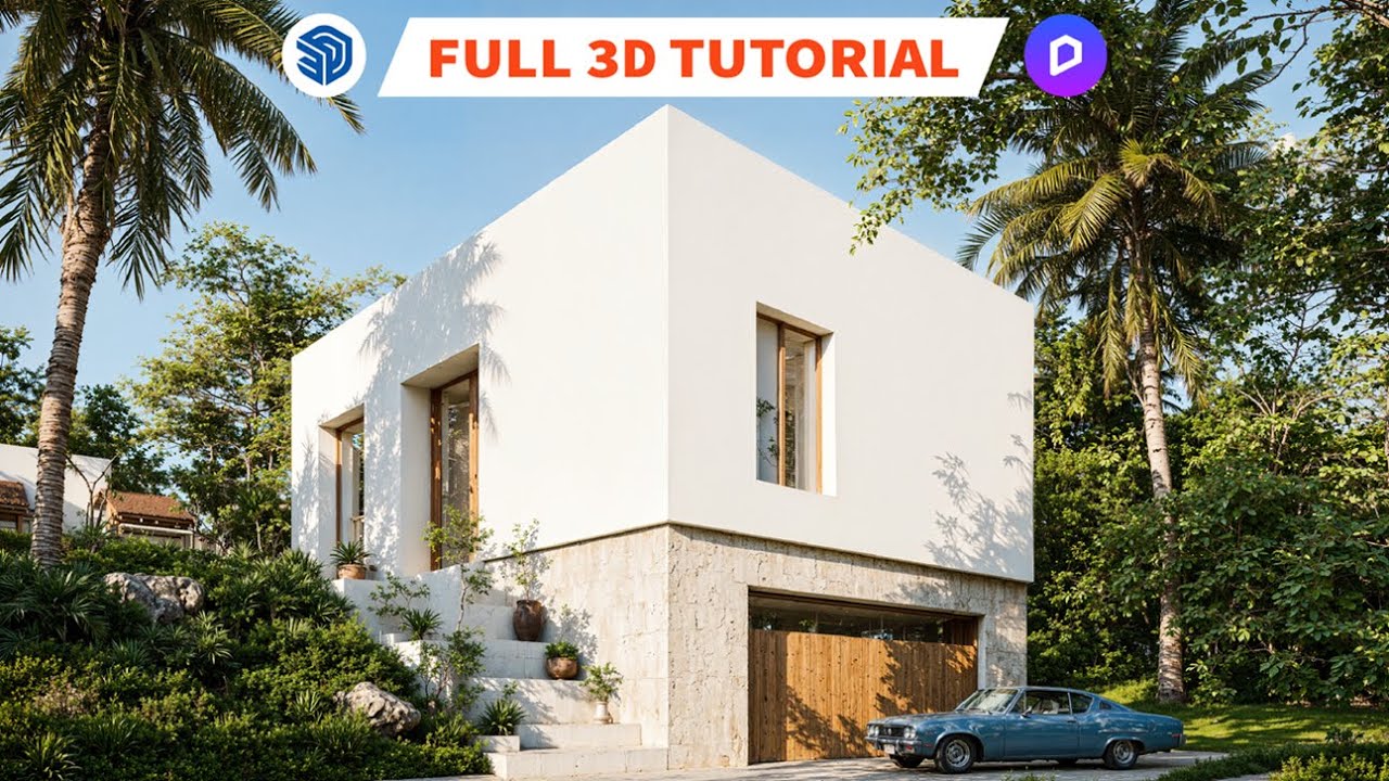 SketchUp + D5 Render Full 3D Tutorial | Beginner to Advanced Rendering Workflow