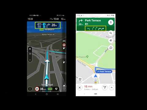 Google Maps vs TomTom - Features and Test Drive