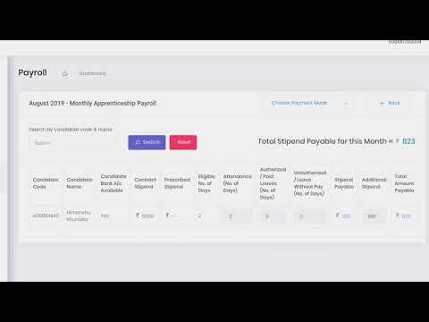 Step 5 - Establishment Stipend & Payment