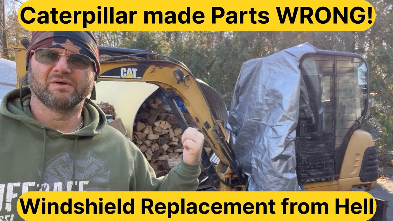 Replacing Mini Excavator Windshield and Hardware