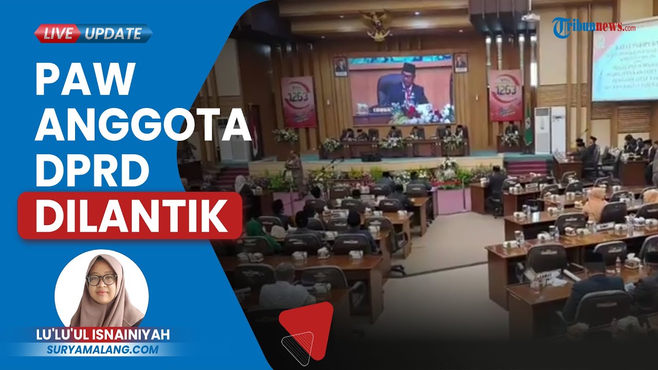 DPRD Malang Gelar Rapat Paripurna PAW Anggota Sisa Masa Jabatan 2024, Abu Hanif Fraksi PKB ...